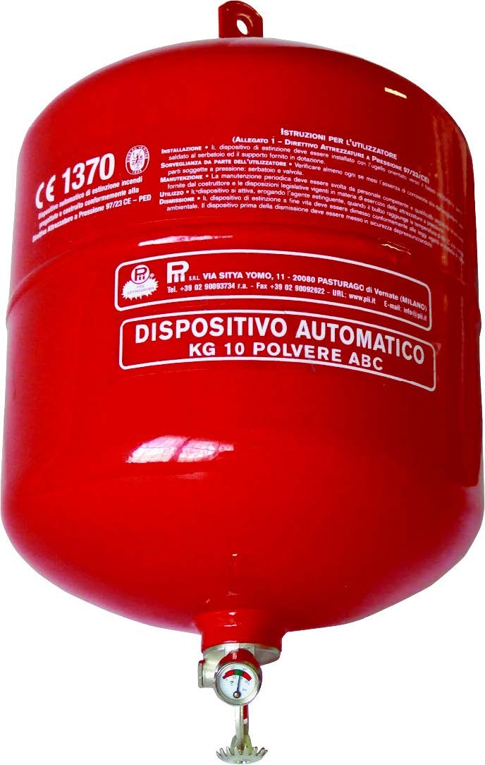 PII AUTOMATIC FIRE EXTINGUISHER ABC POWDER 10 KG Automatic