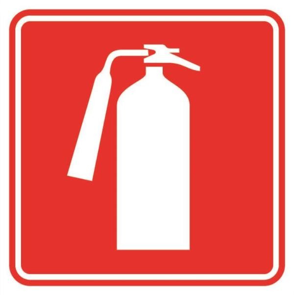PLATE FIRE EXTINGUISHER 150 X 150 MM Signs