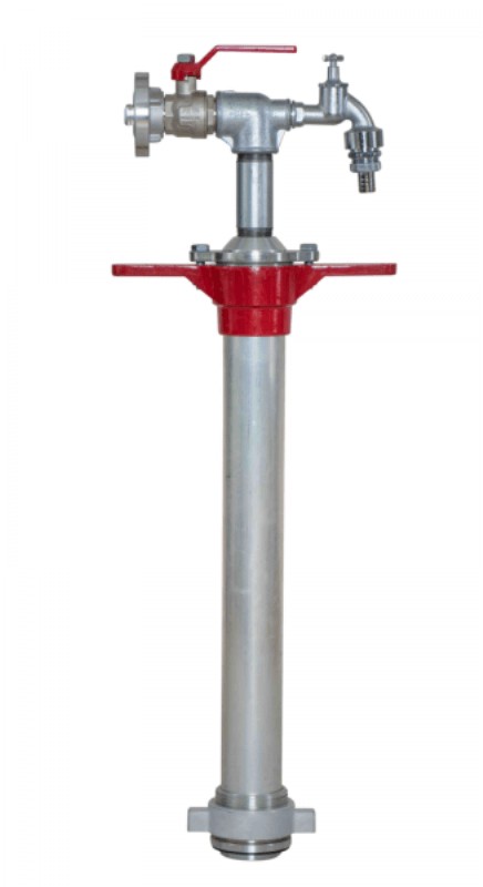 STANDPIPE FOR UNDERGROUND HYDRANT DIN 3221 WITH WATER TAP - DN50 Fi...