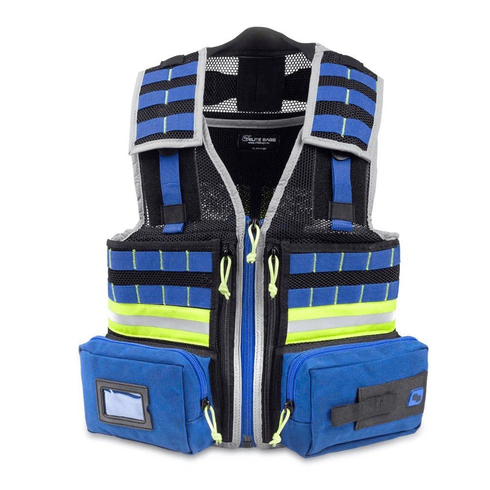 ELITE BAGS EMERGENCY INTERVENTION VEST - BLUE Emergency protective ...