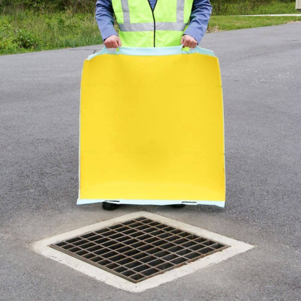 NEW PIG ESSENTIAL DRAIN COVER WITH HANDLES Spill