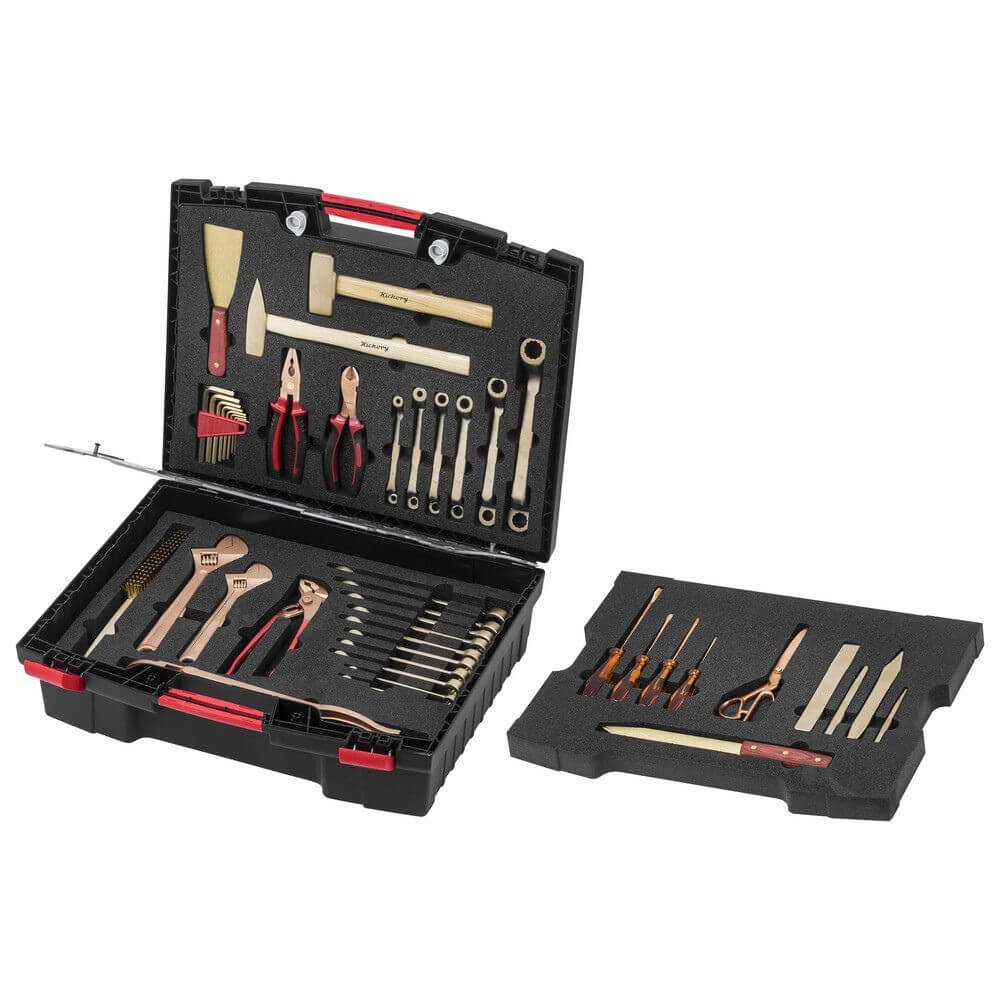 TECHNICIAN TOOL SET IN A CASE, NON-SPARKING, 45 PIECES Non-sparking...