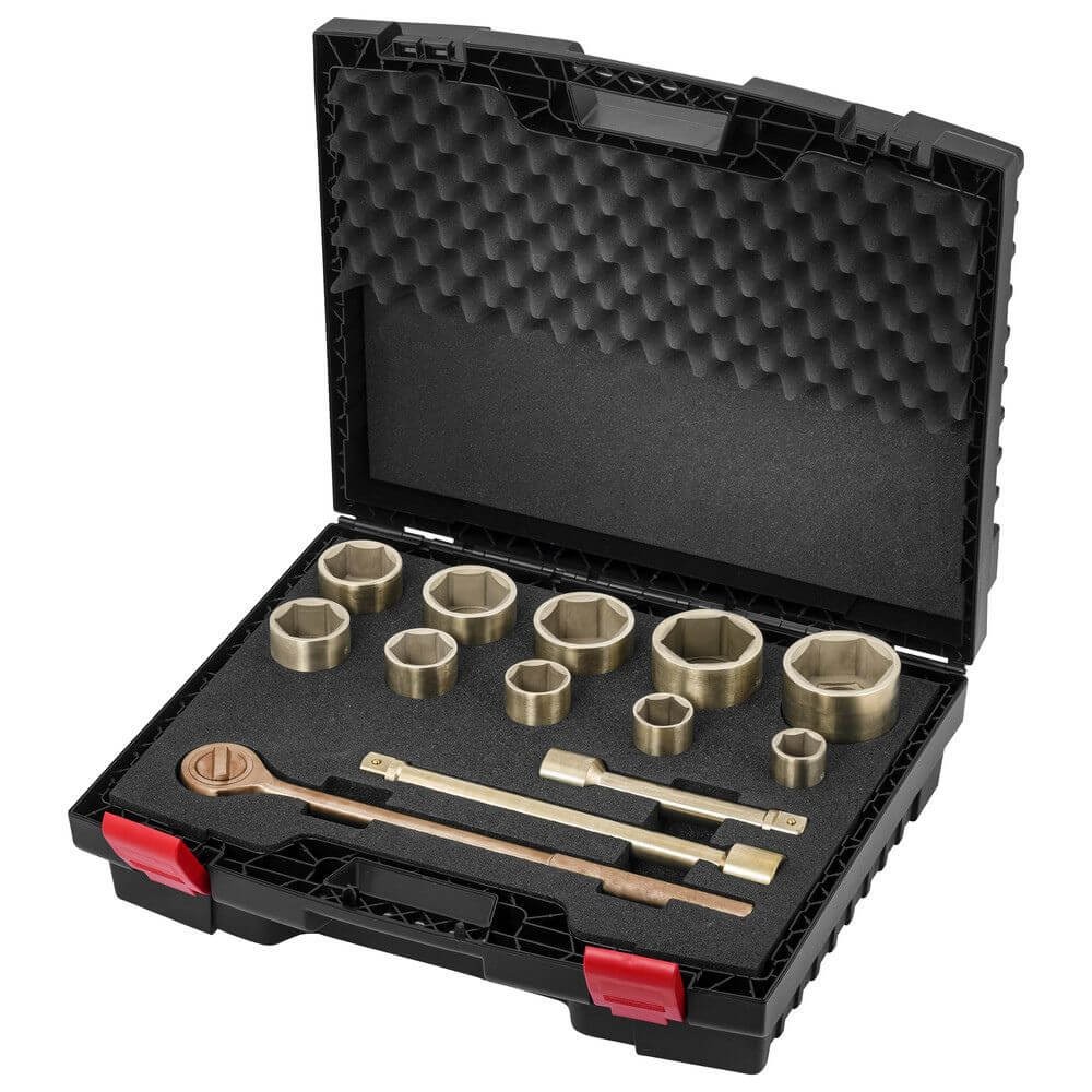 SOCKET WRENCH SET IN A CASE, NON-SPARKING, 14 PIECES Non-sparking tool