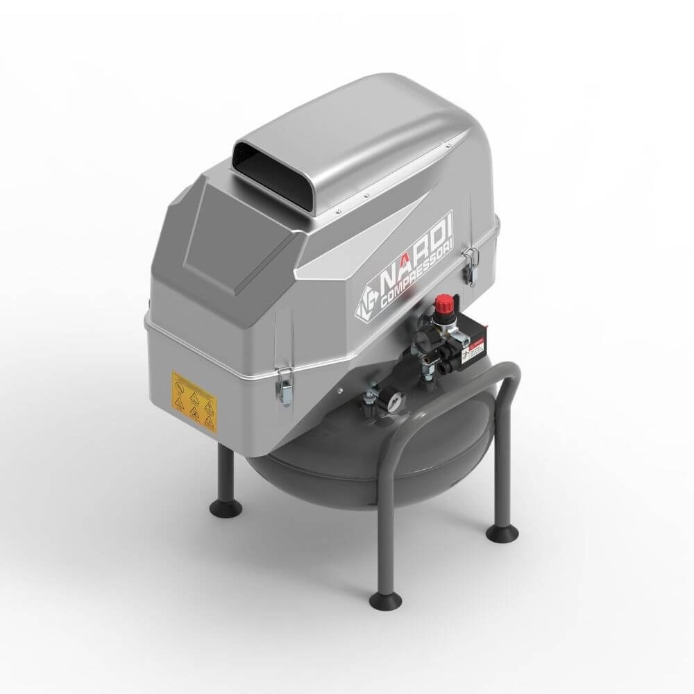 NARDI EXTREME 2 SILENCED, 2 HP, 25 LIT OIL-FREE COMPRESSOR Compress...
