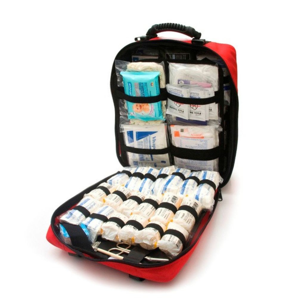 CIVIL PROTECTION FIRST AID BACKPACK WITH CONTENT Disaster control